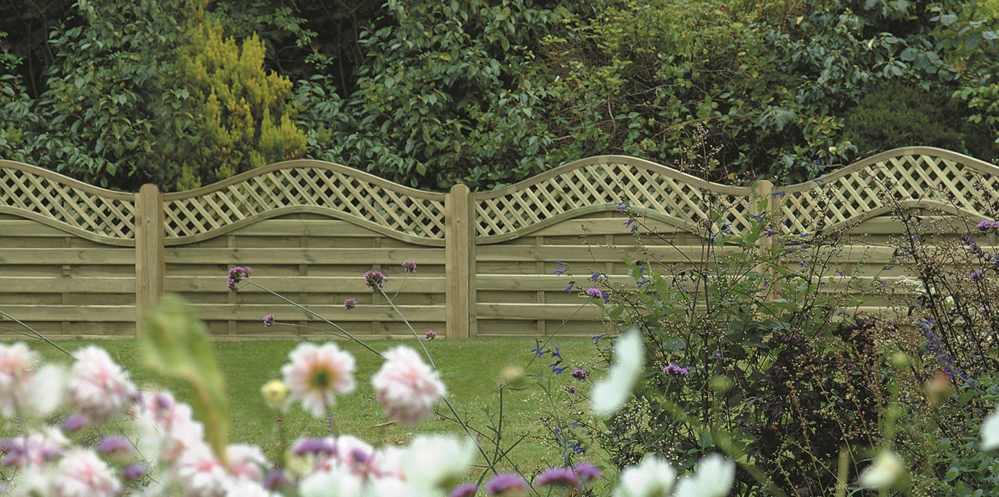 Omega Lattice Top Fence Panel | Monton Fencing Manchester