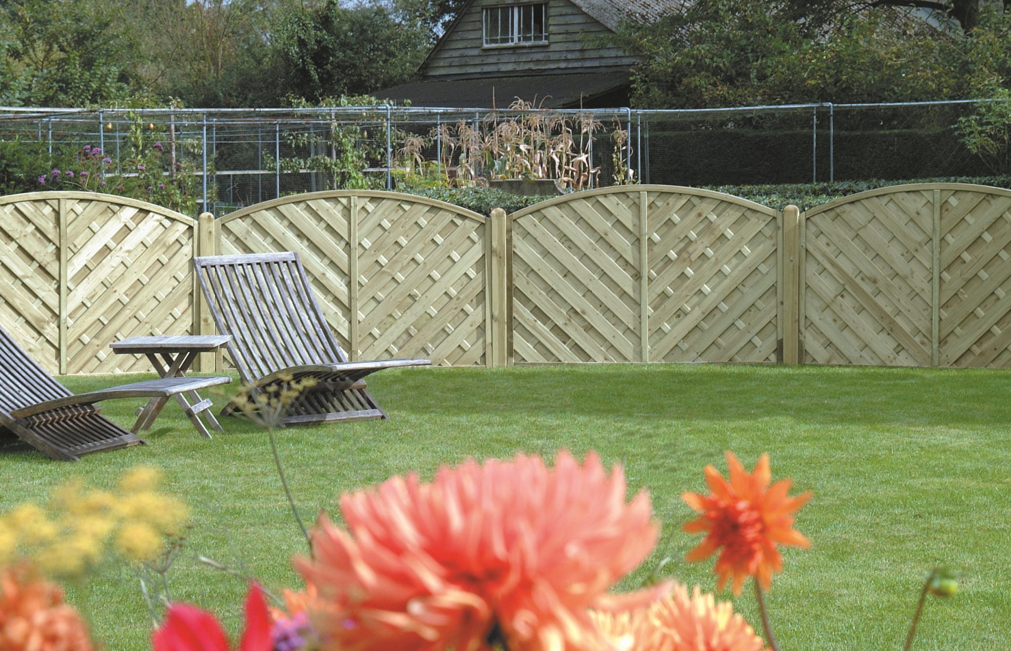 V Arched Fence Panel | Buy Direct | Monton Fencing Manchester