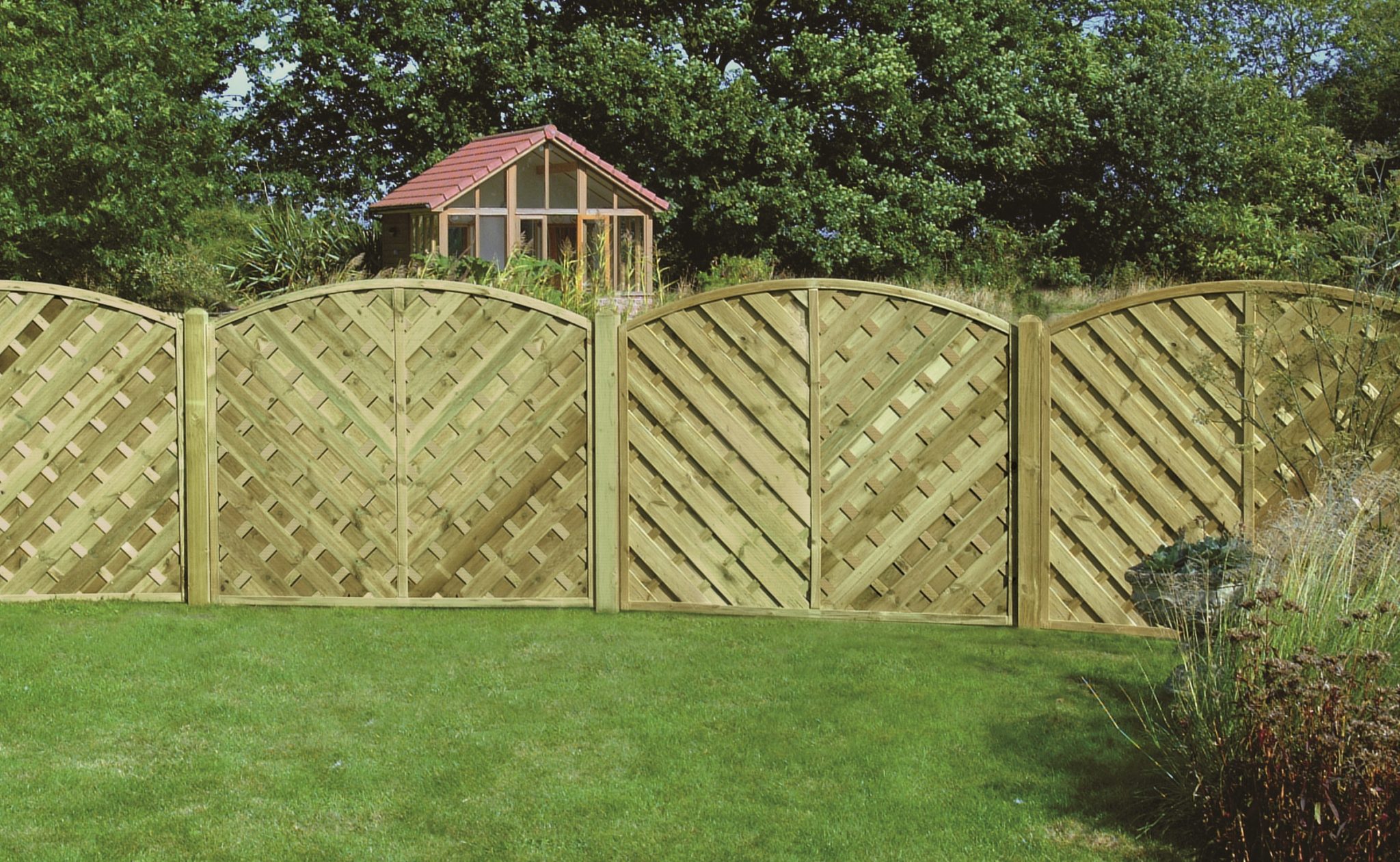 V Arched Fence Panel | Buy Direct | Monton Fencing Manchester