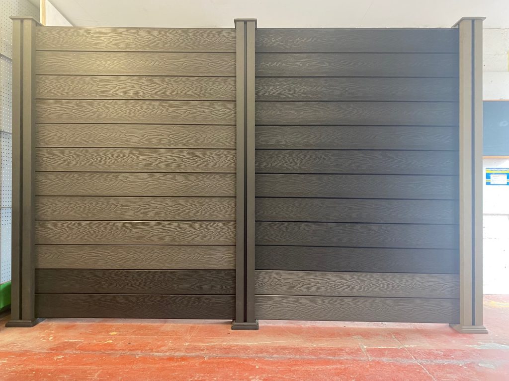 Composite Garden Fence Panel Silver Ash | Monton Fencing